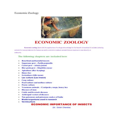 Economic zoology | DOCX
