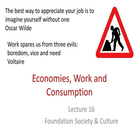 Economies, work and consumption 2014 | PPTX | Business | Business and ...