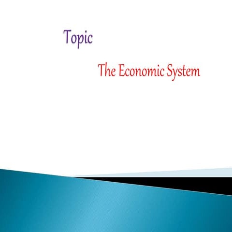Economic System | PPT