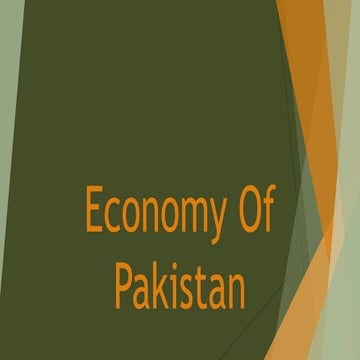 Economic Problems of Pakistan and Their Solutions | PDF
