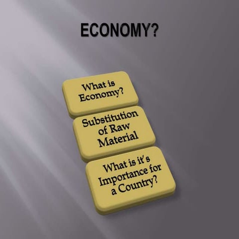 Economy presentation | PPT