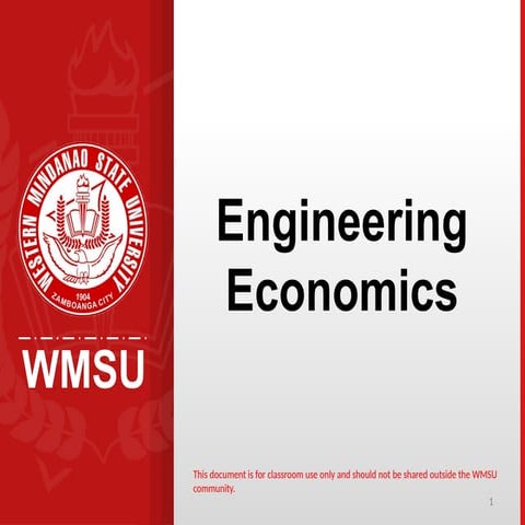 Introduction to the Engineering Economics | PPTX