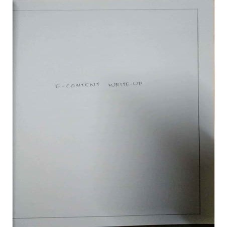 E content write up | PDF