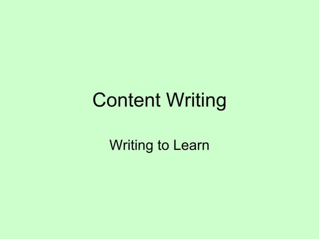 Writing Across The Curriculum Pdf