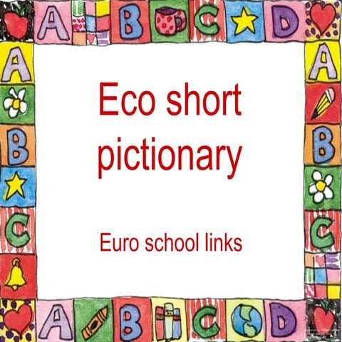 Eco dictionary | PPTX