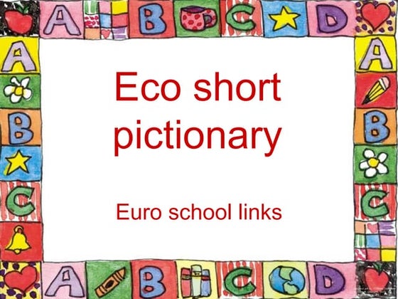 Eco dictionary | PPT