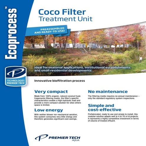 Ecoprocess coco-filter treatment-unit-flyer | PDF