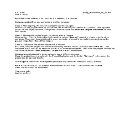 Ecopy duplizieren ab_v5 | DOC | Technology & Computing