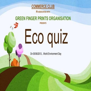 Eco quiz | PPTX