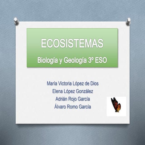 Ecosistemas (Iniciación a la Investigación Educativa en Biología y ...