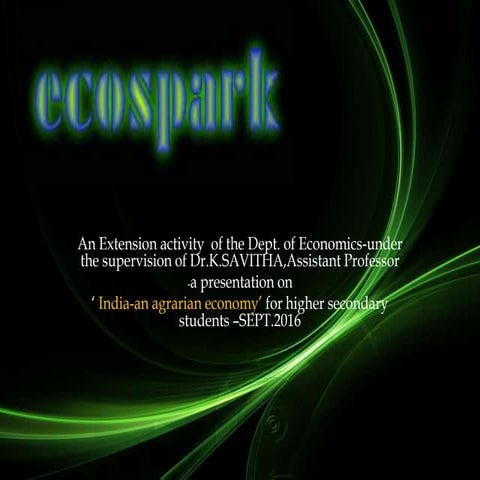 Ecospark ppt1 agri-final | PPT