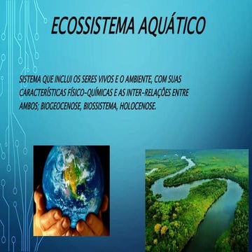 Ecossistema aquático | PPT