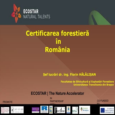 Certificarea forestiera in Romania | PPTX