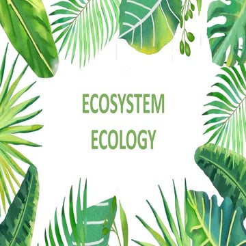 Ecosystem and the environment symbiont relationship | PPT