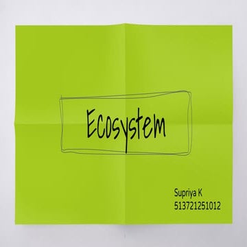 "Understanding Ecosystems: Balance in Nature" | PDF