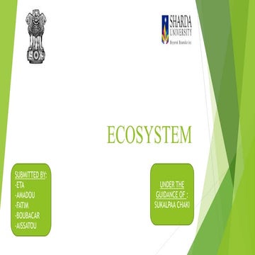 Ecosystem presentation- | PPTX