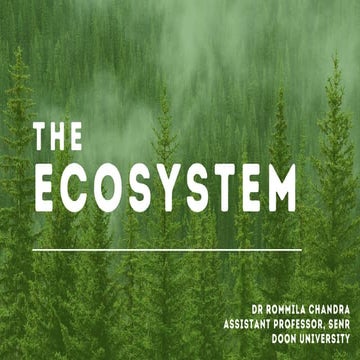 Ecosystem and it's types and importance of it | PPT