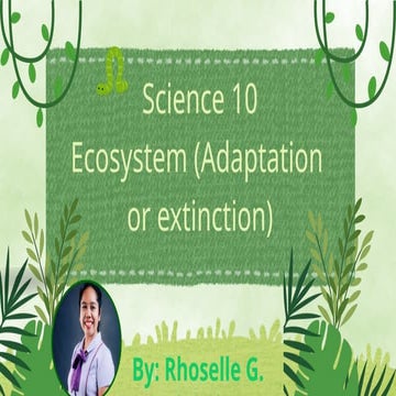 Ecosystem (Adaptation or extinction).pptx