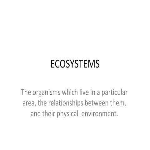 Ecosystem components | PPT
