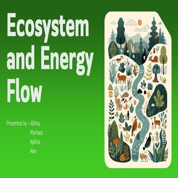 Energy flow in ecosystem | PPTX