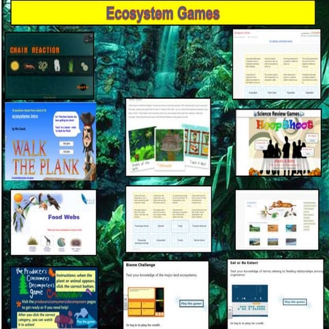 Ecosystem games | PPT