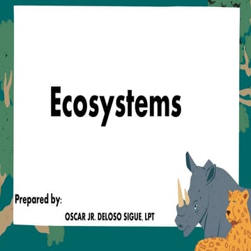 Ecosystems powerpoint | PPTX