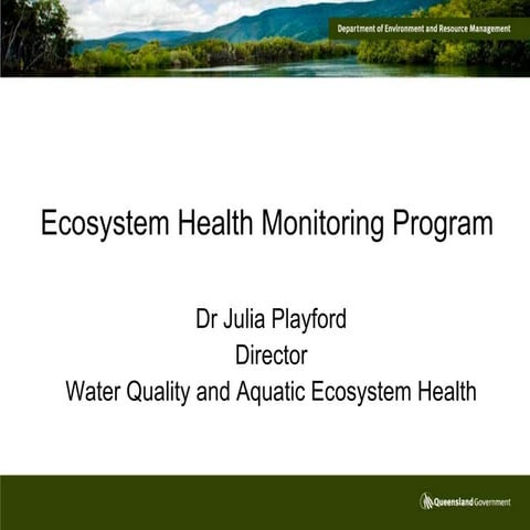 Ecosystem health monitoring program,julia playford | PDF