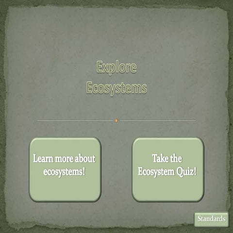 Ecosystem learning game and quiz | PPTX