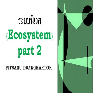 Ecosystem part 2 | PDF