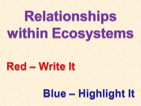 Ecosystem | PPT
