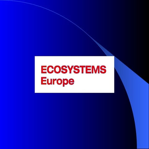 Ecosystems general overview | PPT
