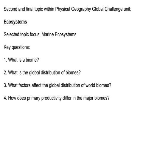 Ecosystems Lesson 1 | PPT