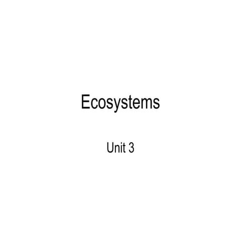 Ecosystems | PPT