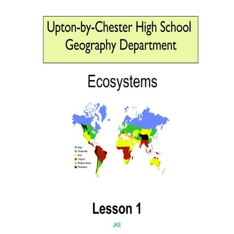Ecosystems Lesson 1 | PPT