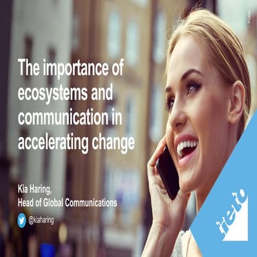 The importance of ecosystems and communication in accelerating change | PPT