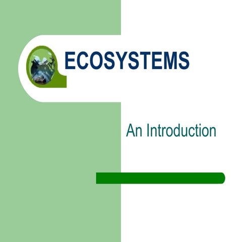 Ecosystems, Lesson 1 | PPT