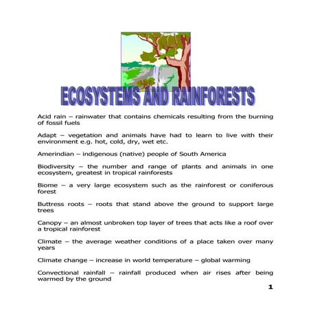 Ecosystems pack | PDF | Geography | Science