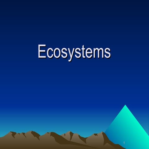 Ecosystems pp | PPT