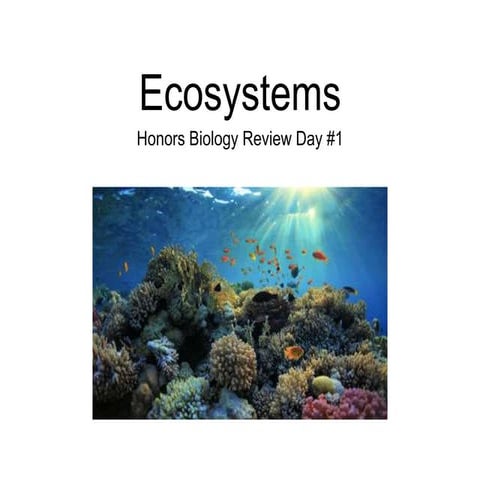 Ecosystems Review | PPTX