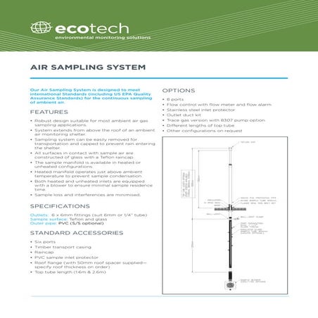 Ecotech air-sampling-system | PDF | Indoor Environmental Quality | Home ...