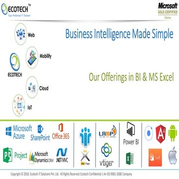 Ecotech capabilities business intelligence made simple | PPT