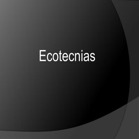 Ecotecnias | PPTX