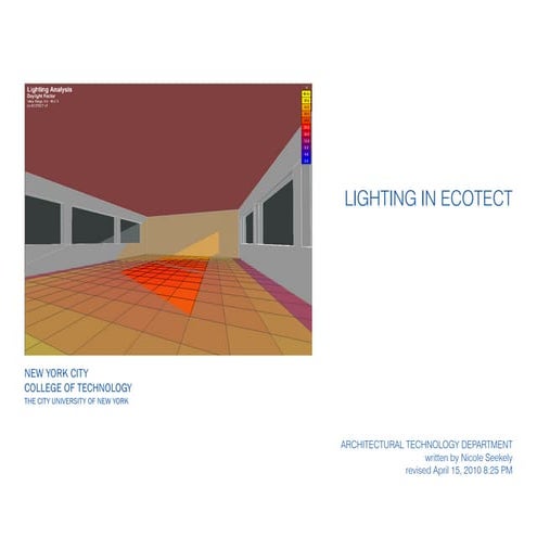 Ecotect Modeling Basics | PDF