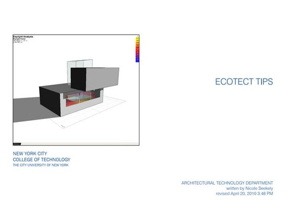 Ecotect Presentation9182011 | PPT