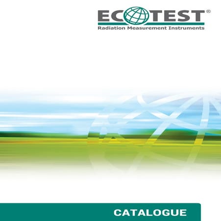 Catalogue - ECOTEST | PDF