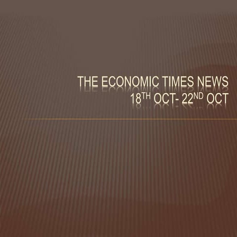 Economic times presentation | PPTX