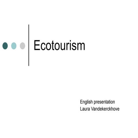 Ecotourism | PPT | Travel