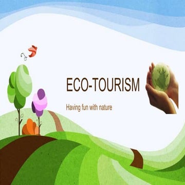 Eco tourism | PPTX