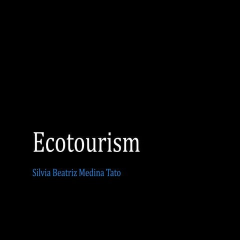 Ecotourism | PPT