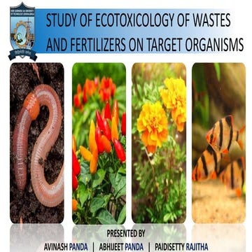 Ecotoxicology 2017 | PPTX